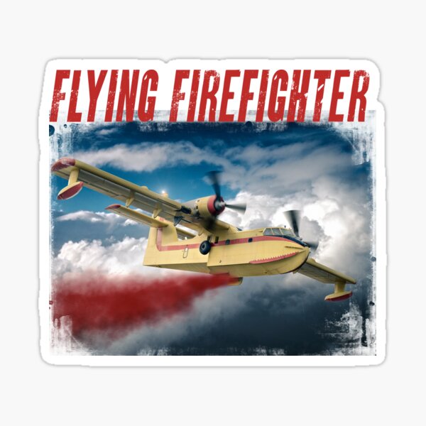 "Fire Fighting Forest Edge Firefighting Plane" Sticker for Sale by ...