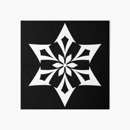 "Genshin Impact Element Cryo White Emblem / Banner / Logo / Icon" Art ...