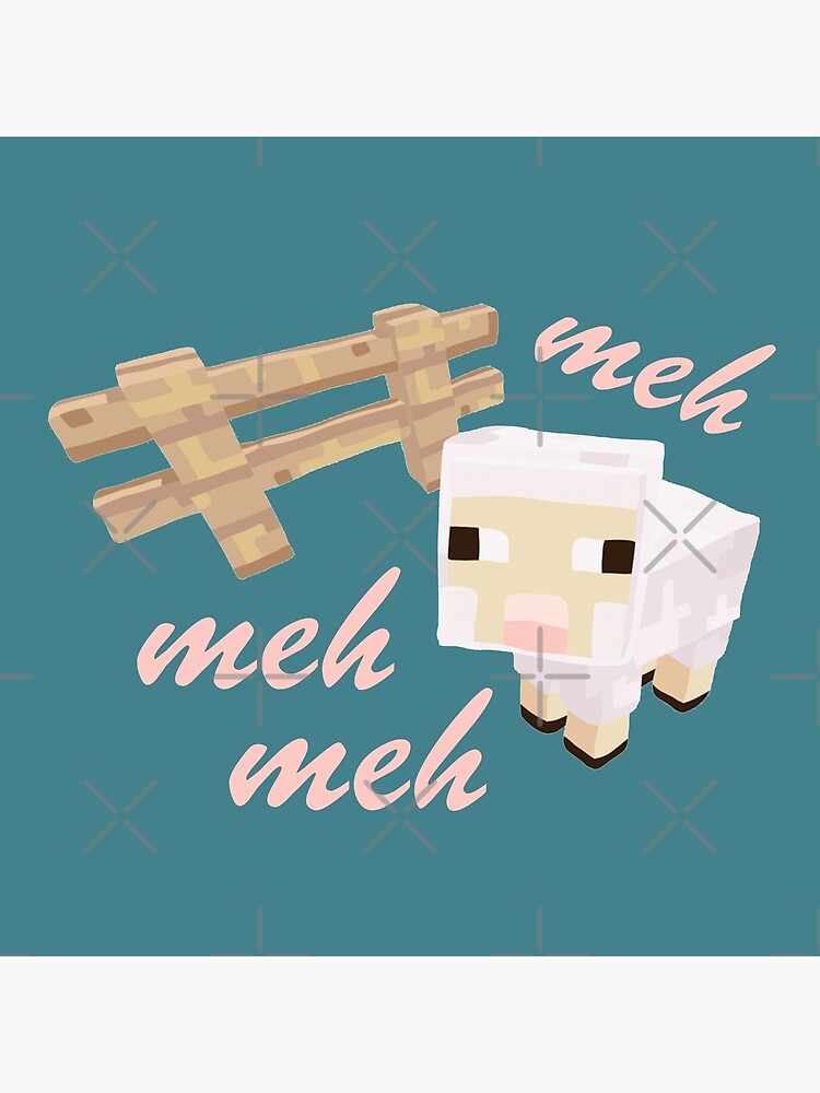 Minecraft Sheep Poster For Sale By Qloc Redbubble