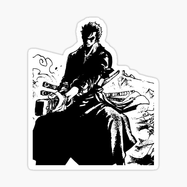 Roronoa Zoro Sticker For Sale By Xyprow Redbubble