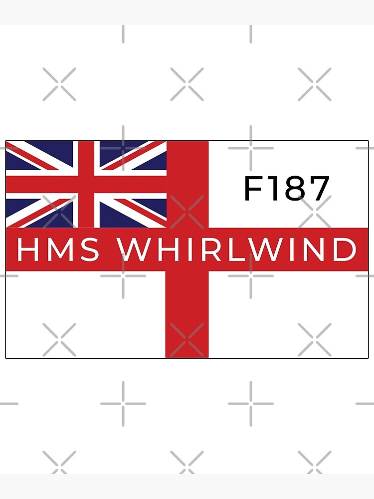 "HMS Whirlwind On British White Ensign - F187 - British Navy Type 15 ...