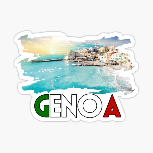 "Genoa T-Shirt" Sticker for Sale by RIBI-Shop | Redbubble