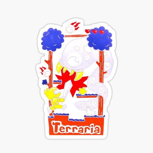 "Terraria " Sticker for Sale by KOAandKINDs | Redbubble