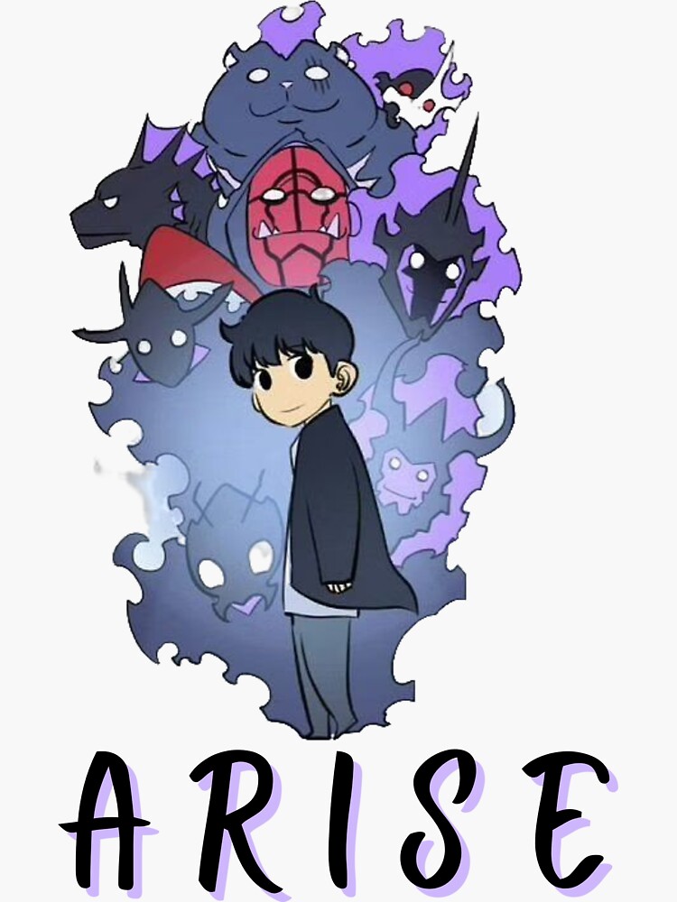 "Solo leveling Sung Jin Woo Chibi Arise " Sticker for Sale by ...