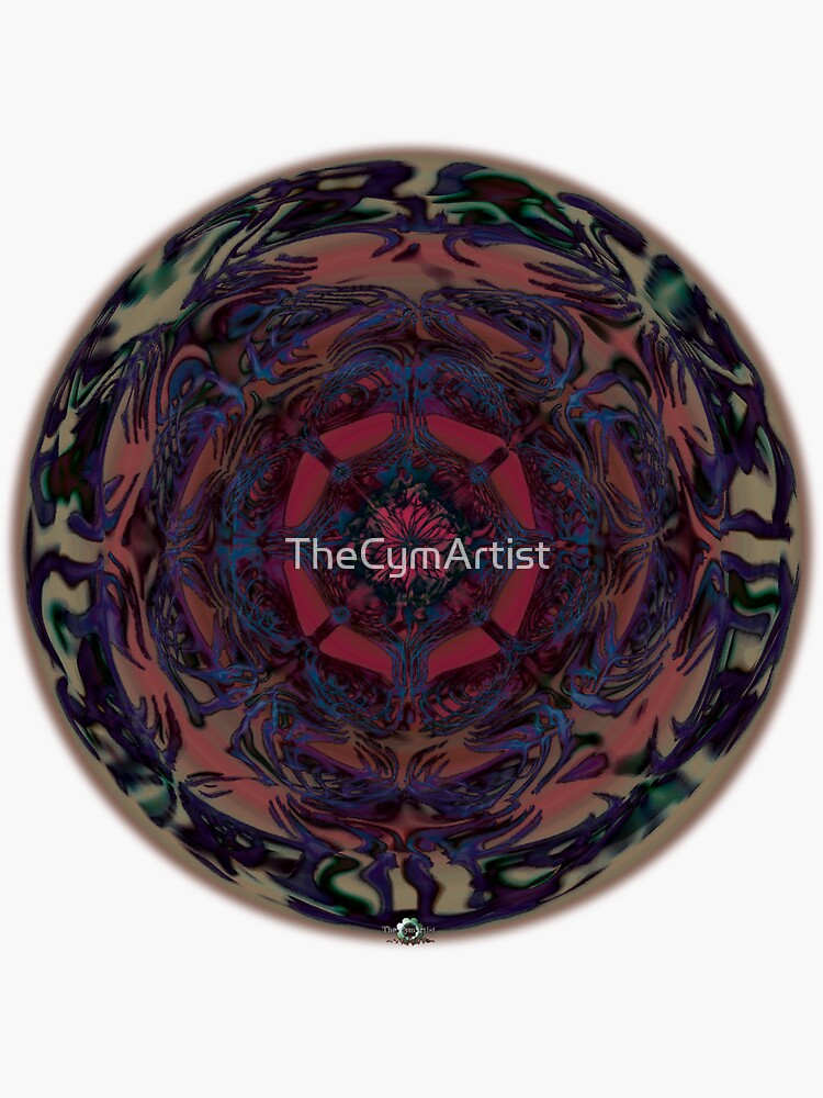 "Cymatic Red Rhombus" Sticker for Sale by TheCymArtist | Redbubble