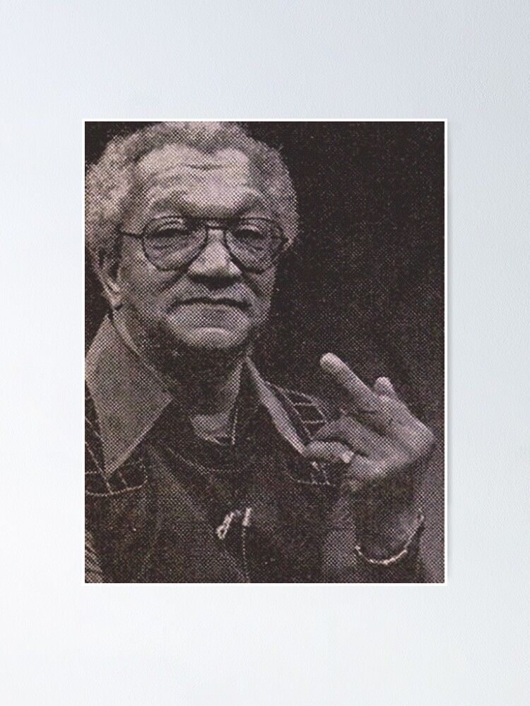 "Red Foxx Middle Finger Vintage" Poster for Sale by pdejh | Redbubble