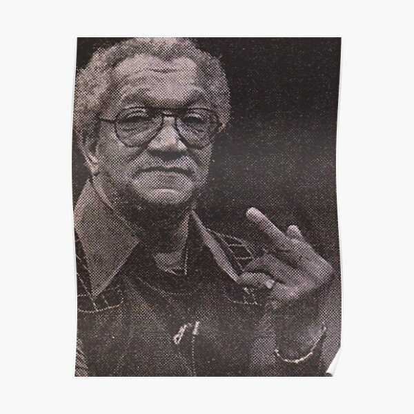 "Red Foxx Middle Finger Vintage" Poster for Sale by pdejh | Redbubble