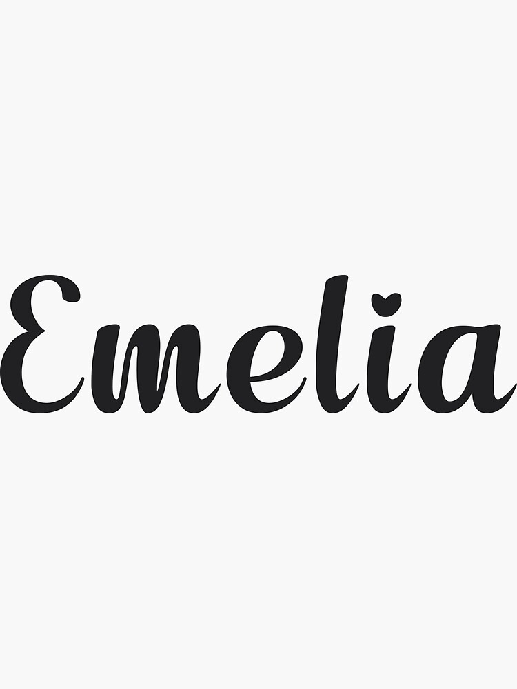"Emelia" Sticker for Sale by 99Posters | Redbubble