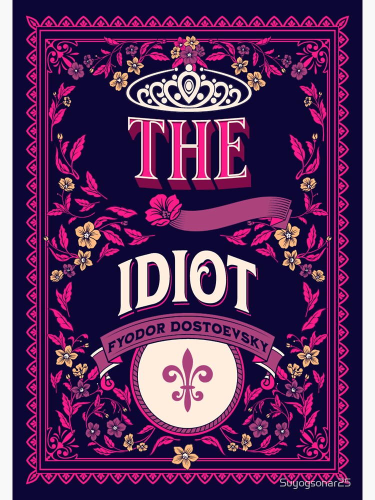 "The Idiot - Fyodor Dostoevsky Book Cover Art " Sticker for Sale by ...