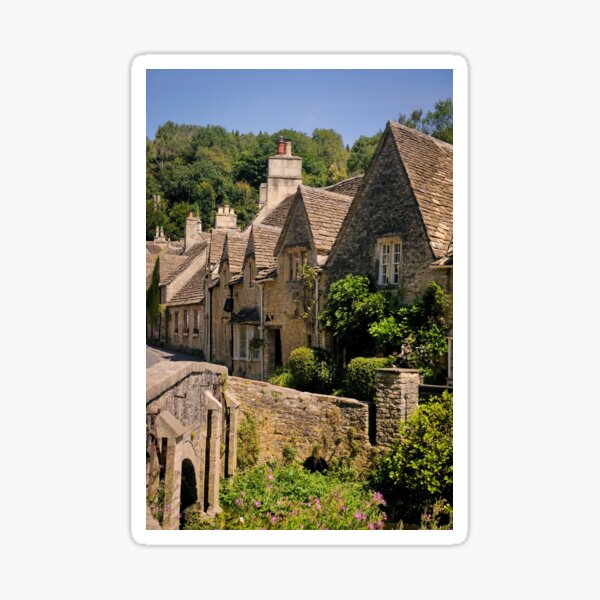 "Castle Combe " Sticker for Sale by RowenaKo | Redbubble
