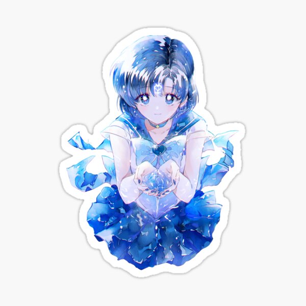 "Ami Mizuno - Sailor Mercury" Sticker for Sale by LittleDelta | Redbubble