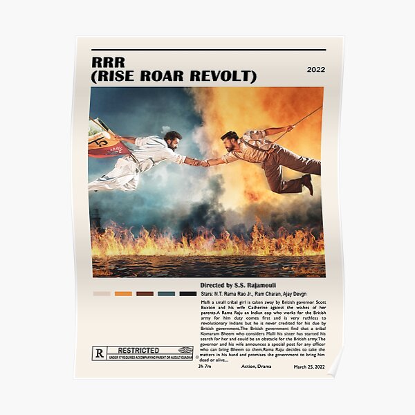 "RRR (Rise Roar Revolt)" Poster for Sale by LiuMann | Redbubble