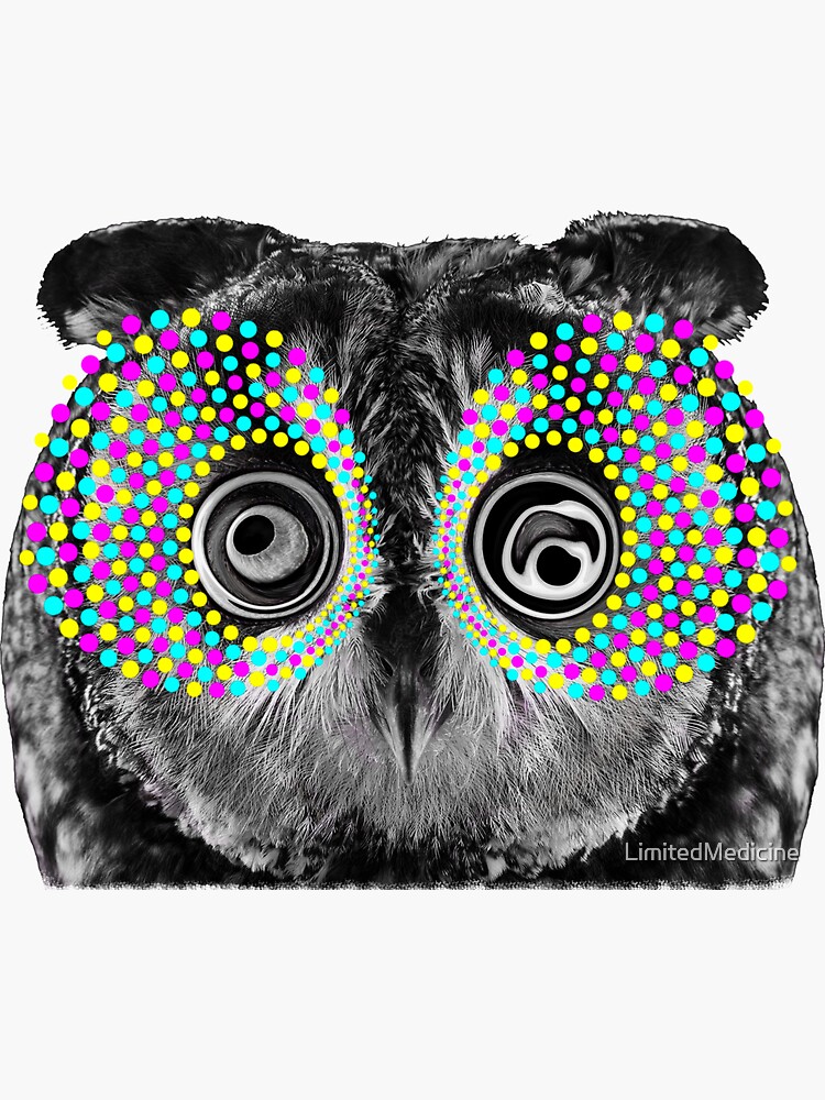 "Hoot" Sticker for Sale by LimitedMedicine | Redbubble