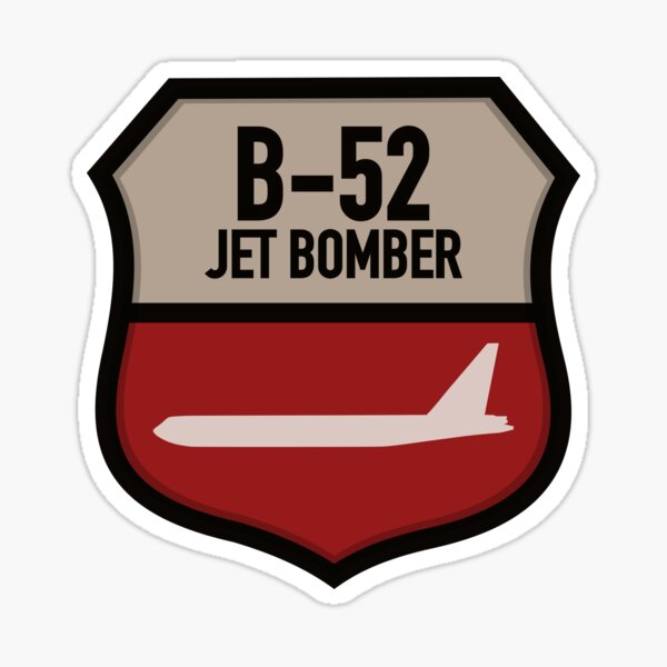 "B-52 Jet Bomber" Sticker for Sale by StrongVlad | Redbubble