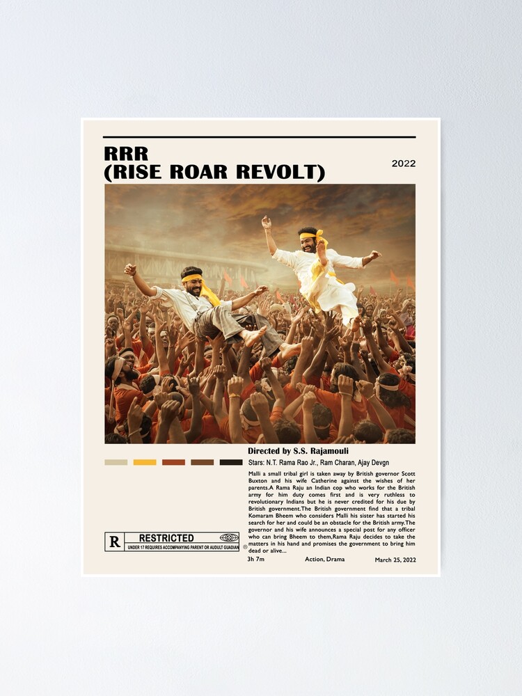 "RRR (Rise Roar Revolt)" Poster for Sale by LiuMann | Redbubble