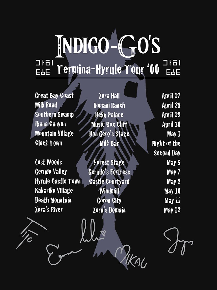 "The Indigo-Go's Tour - Signed!" T-shirt by Geecko | Redbubble