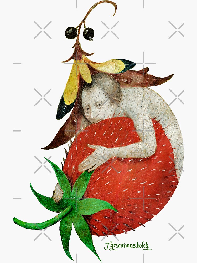 "Strawberry Lover - Hieronymus Bosch" Sticker for Sale by ...