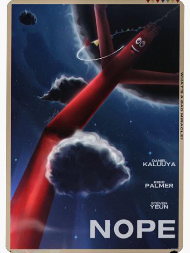 " NOPE MOVIE " Sticker for Sale by ARTschoP | Redbubble