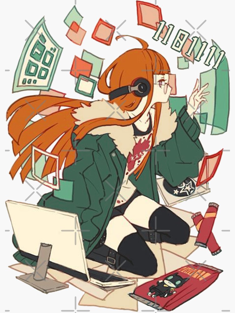 "Futaba Sakura - Persona 5" Sticker for Sale by OtakuEmporium | Redbubble
