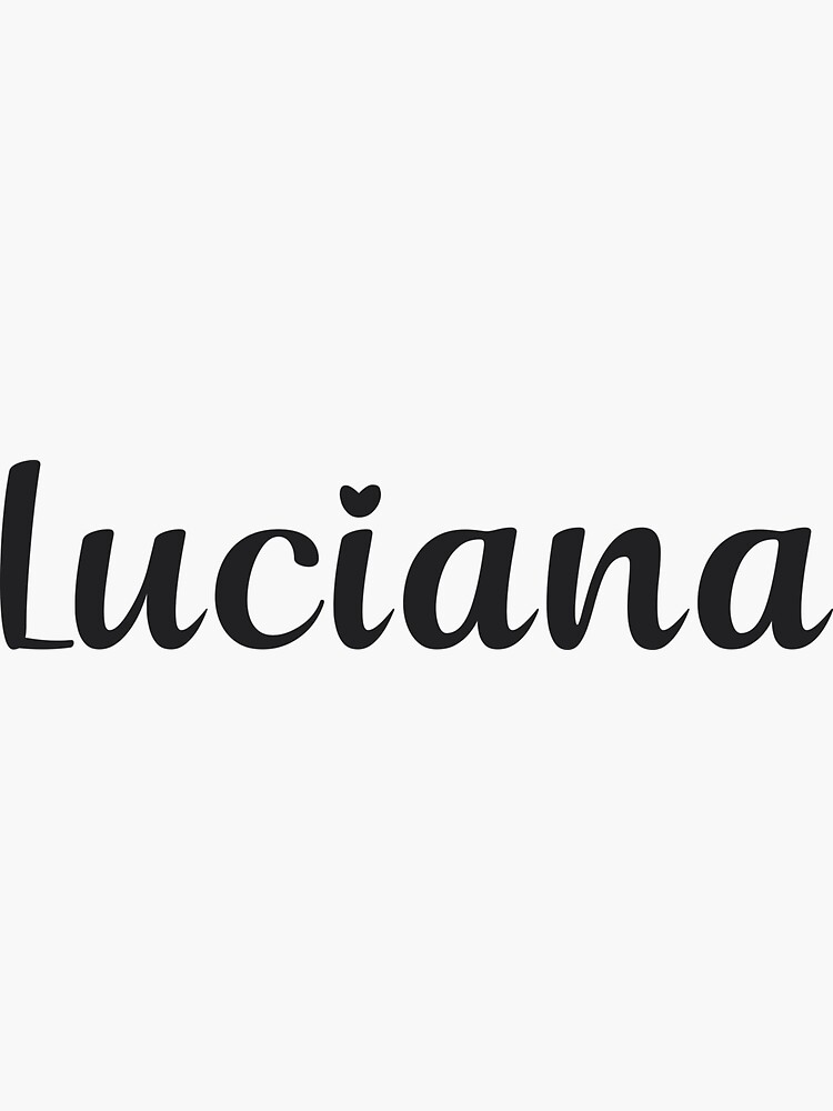 "Luciana" Sticker for Sale by 99Posters | Redbubble