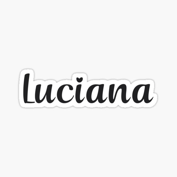 "Luciana" Sticker for Sale by 99Posters | Redbubble