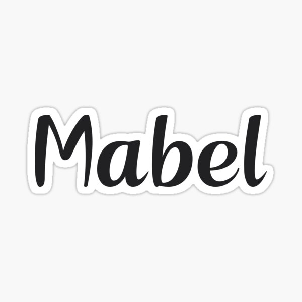 "Mabel" Sticker for Sale by 99Posters | Redbubble