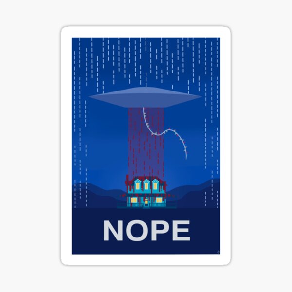 " NOPE MOVIE " Sticker for Sale by ARTschoP | Redbubble