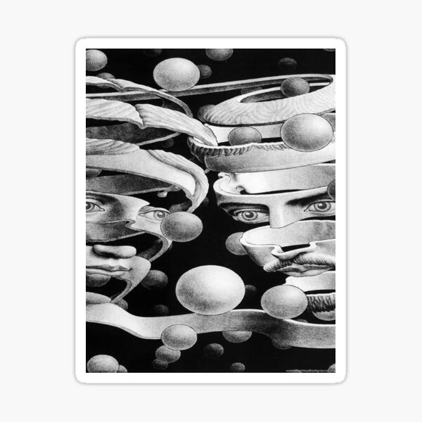 "M.C. Escher" Sticker for Sale by EDUOARDOART | Redbubble