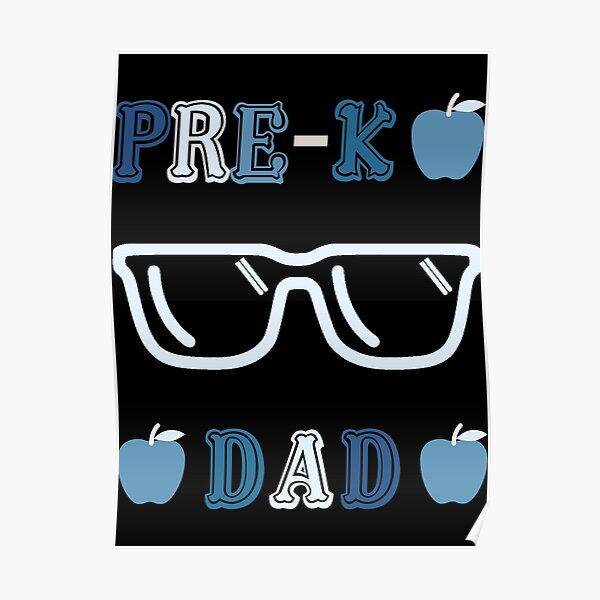 Póster «Pre k papá | Papá preescolar | regreso a la escuela pre k papá ...
