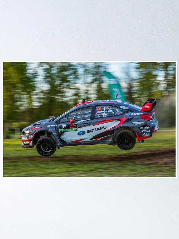 "Subaru Rally Team Flying at Oregon Trail Rally" Poster for Sale by ...