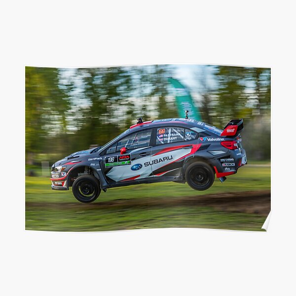 "Subaru Rally Team Flying at Oregon Trail Rally" Poster for Sale by ...