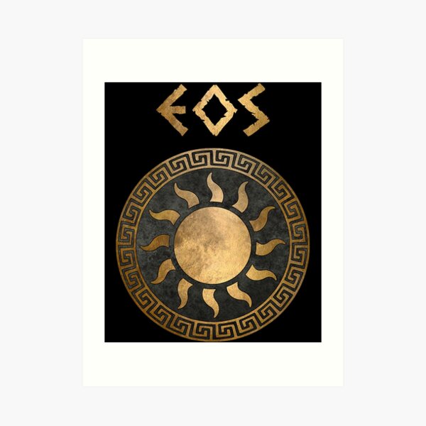 "Eos Greek Goddess of the Dawn Symbol" Art Print for Sale by ...