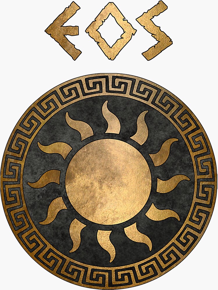Pegatina «Eos Diosa griega del símbolo del amanecer» de shinypit4224 ...