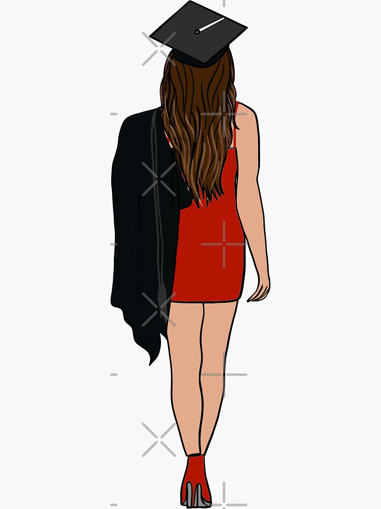 "Graduation girl" Sticker for Sale by Mermaidssparkle | Redbubble