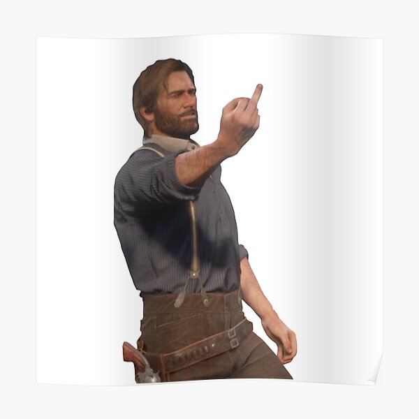 "Funny Arthur Morgan Red Dead Redemption 2" Poster for Sale by ...