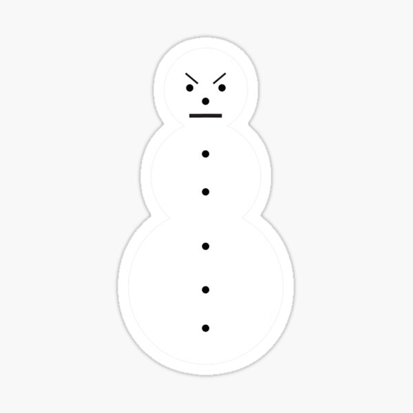 "jeezy snowman - angry snowman jeezy snowman" Sticker for Sale by ...