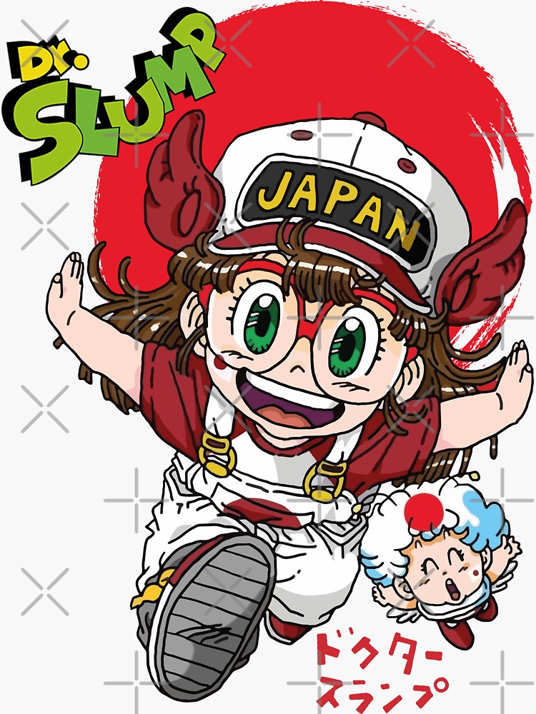 "dr slump" Sticker for Sale by Manga1otaku | Redbubble
