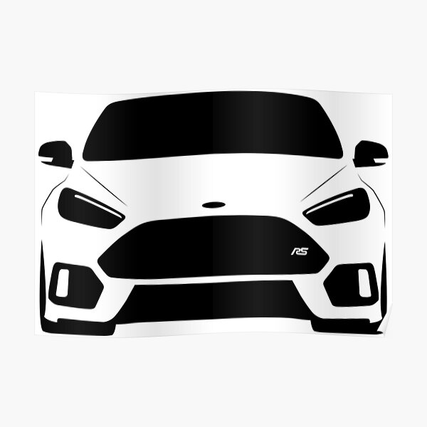 "Ford Focus RS" Poster by LPDA69 | Redbubble