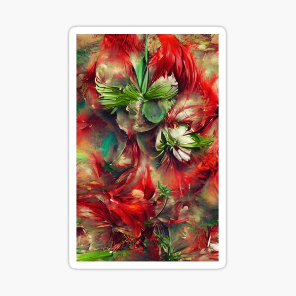 "Passion field Abstract watercolor flowers " Sticker for Sale by ...