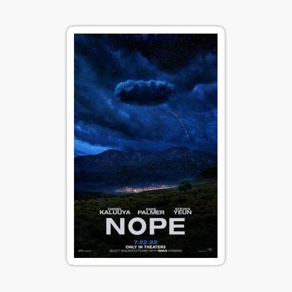 "NOPE MOVIE" Sticker for Sale by NataliArts | Redbubble