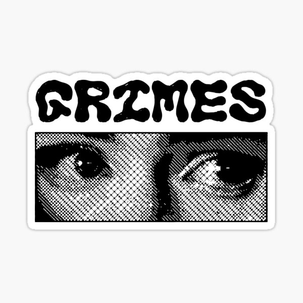 "Grimes" Sticker for Sale by leliludu | Redbubble