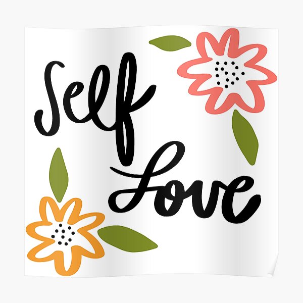 Póster «Diseño de letras de amor propio | Amor propio | Cotizaciones de ...