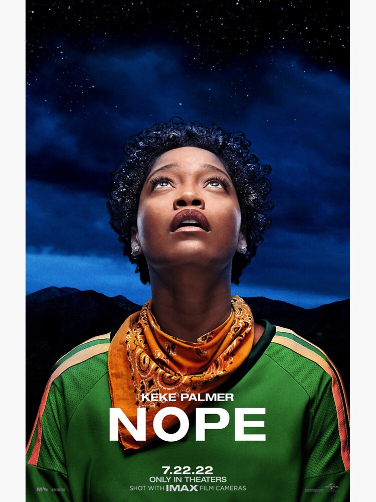 "NOPE MOVIE" Sticker for Sale by NataliArts | Redbubble