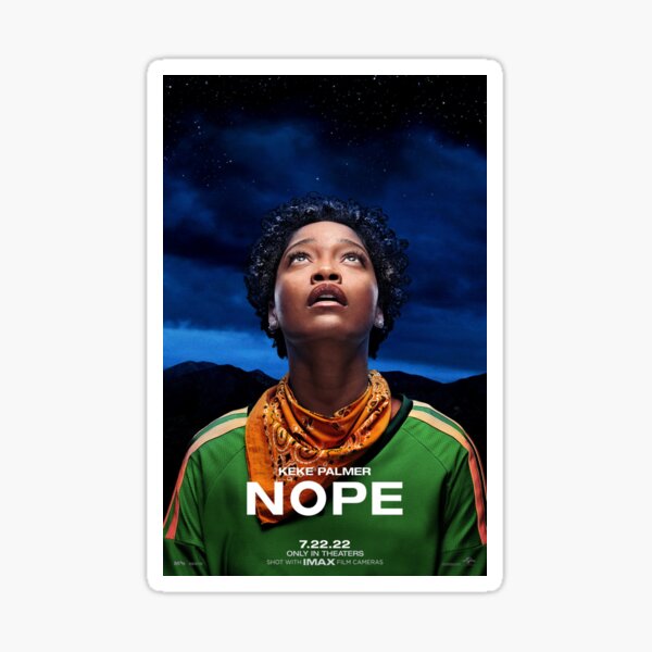 "NOPE MOVIE" Sticker for Sale by NataliArts | Redbubble