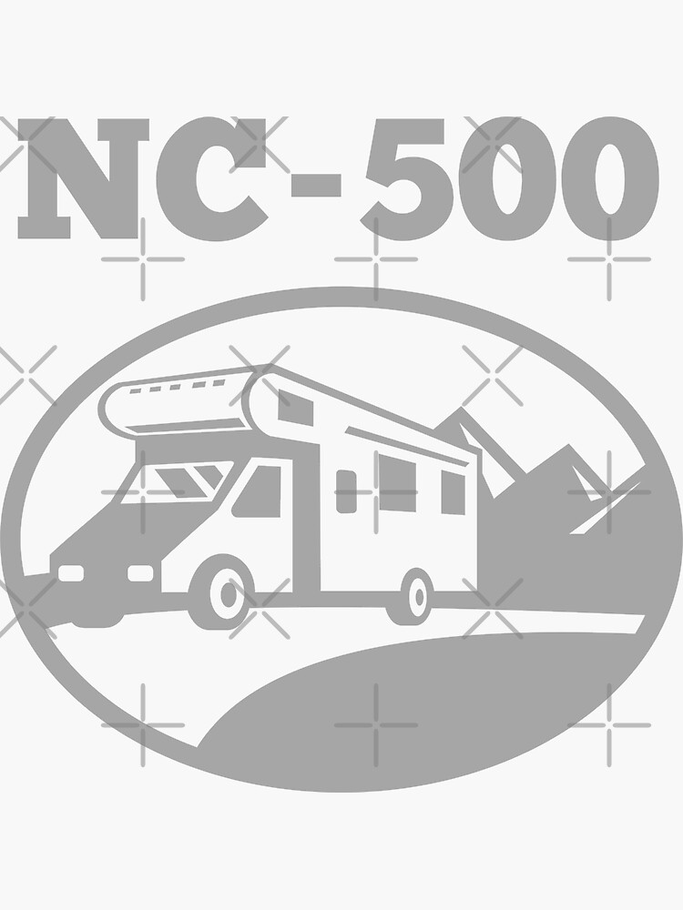 "NC 500 road route..2." Sticker for Sale by GREYSEFY | Redbubble