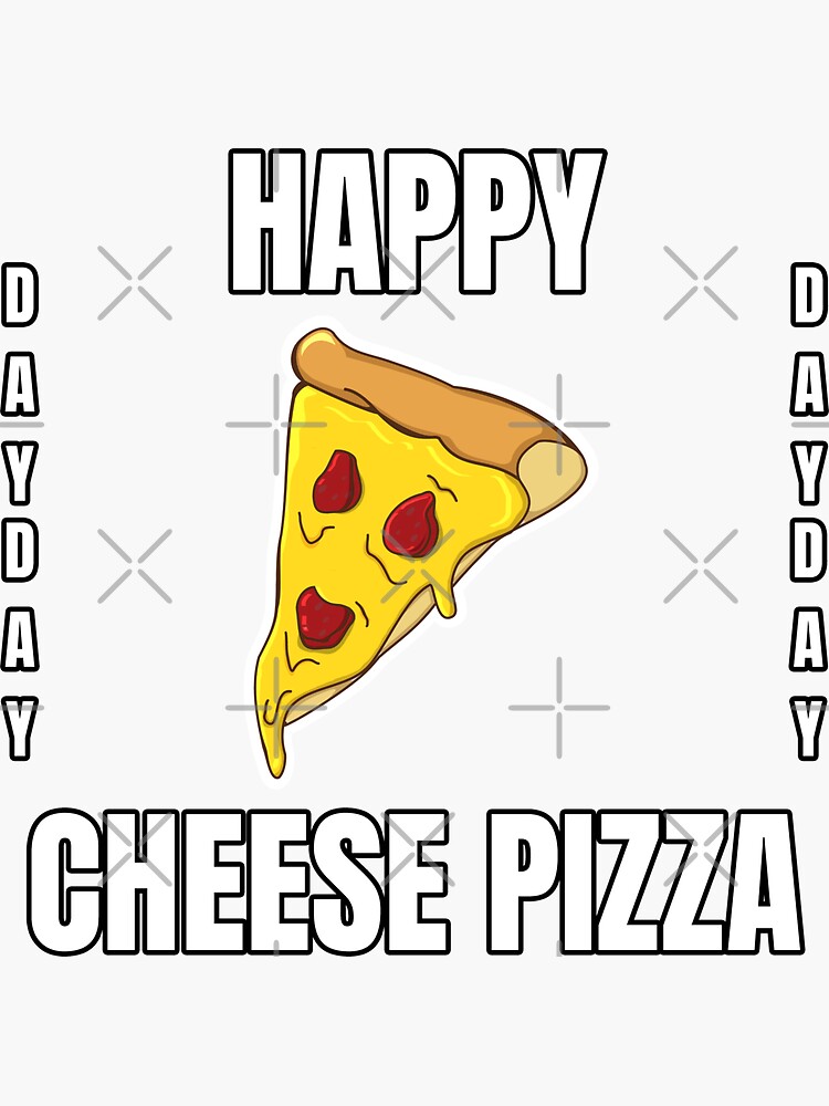 "National CHEESE PIZZA Day, On September 5th" Sticker for Sale by ...