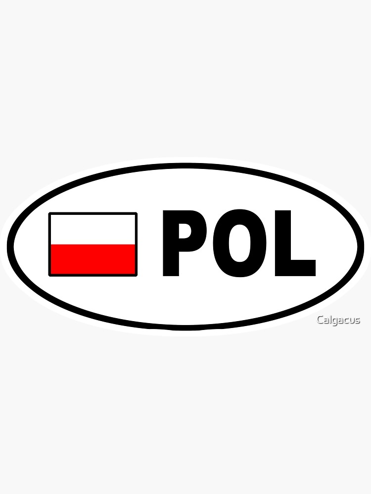 "POLAND BUMPER STICKER" Sticker for Sale by Calgacus | Redbubble