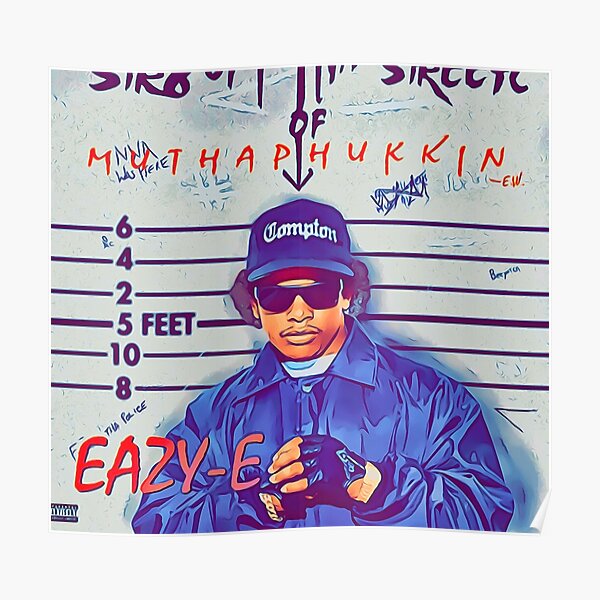 "Cartoon design of Easy-E" Poster for Sale by MovieToons | Redbubble