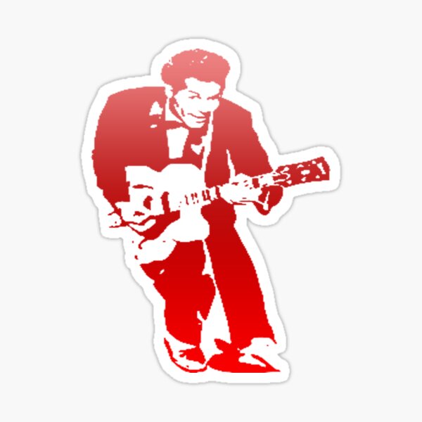 " chuck berry" Sticker for Sale by BYROSALINDA | Redbubble