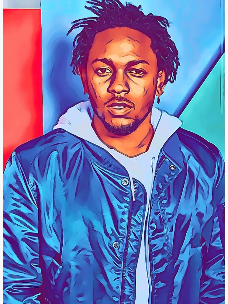 Póster «ilustraciones de dibujos animados del famoso rapero Kendrick ...